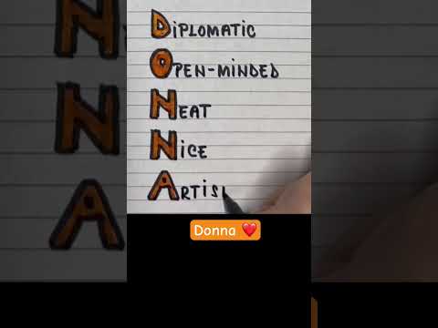 Meaning of the name DONNA #meaning #name #donna