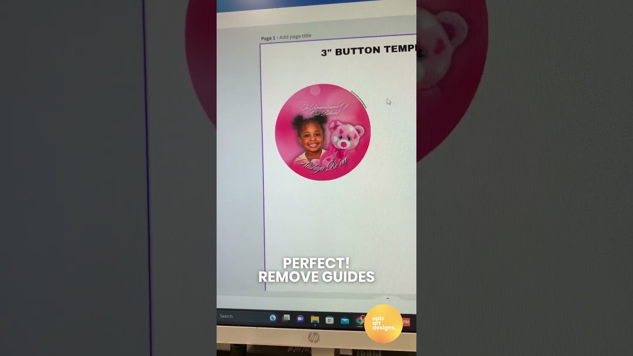 How we made this button with A FREE button template #foryoupage #graphicdesign #buttontemplate