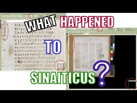 What Happened to Sinaiticus?