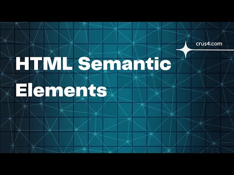 HTML Semantic Elements (Simply Explained) | crus4