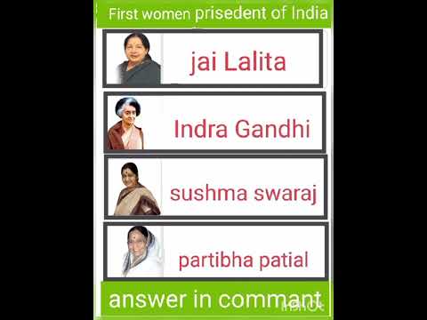 first women president of India
