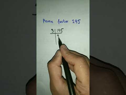 prime factor of 195#shorts
