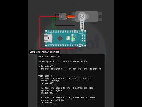 How to Interface Servo Motor With Arduino Nano