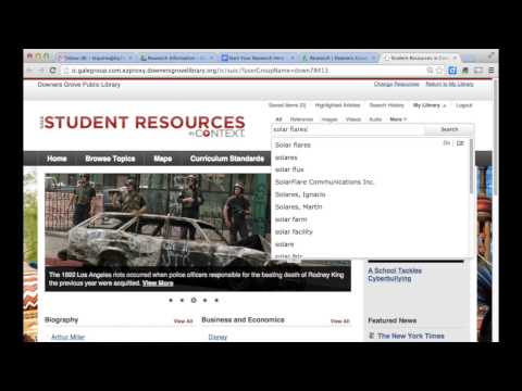 Using Databases for Science Research