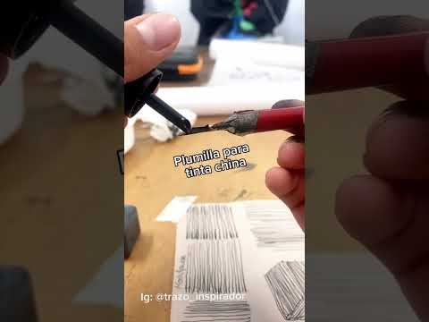 Técnica de Achurado con plumilla y tinta china en mi universidad de artes