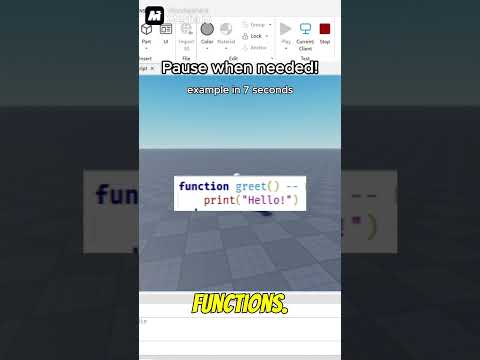 Master Functions in Lua in 15 Seconds! 🚀 #shorts #RobloxStudio