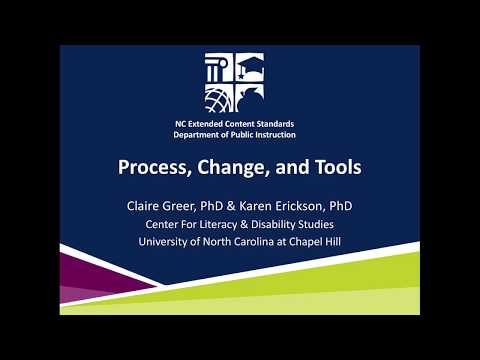 NC Extended Content Standards - Process, Change andTools