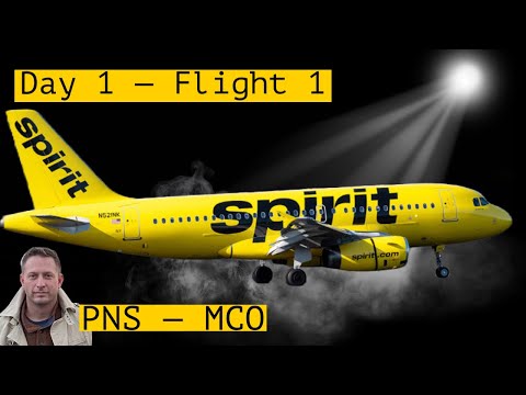 Day 1- Flight 1 | Flight Review SPIRIT AIRLINES | Traveling with Spirit Airlines
