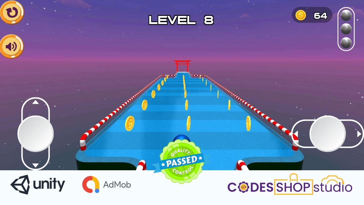 Sky Rolling Going Balls​ 3D Game Unity Template