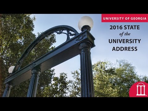 UGA 2016 State of the University Highlights