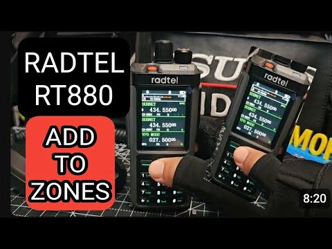 Radtel RT880/UV98 , Add Channels to ZONES , Radio & CPS set up