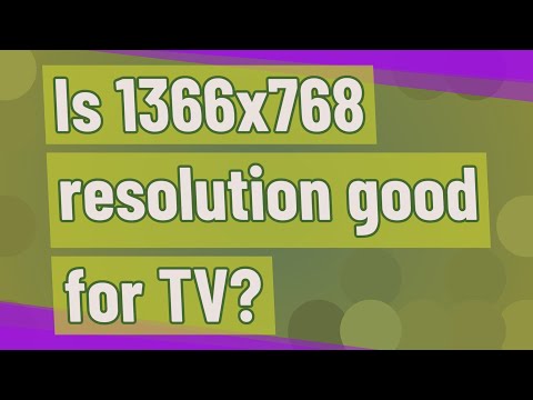 Is 1366x768 resolution good for TV?