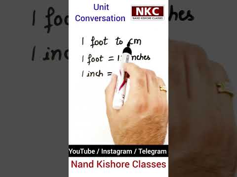 Converting 1 Foot to cm. Unit Conversion | Conversion of Units | Units of Length