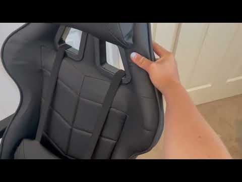 Soontrans Black Gaming Chairs with Footrest, Ergonomic Gamer Chair Review