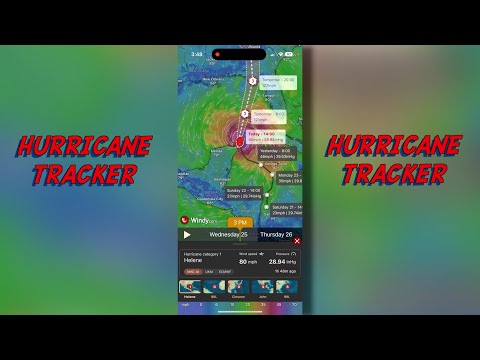 Free Hurricane Tracker App ~ Use Windy.com App to Track Hurricane Helene