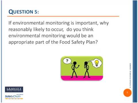 FSMAFridays June 28 Session What do good environmental control systems look like
