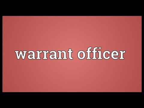 Warrant officer Meaning