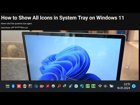 How to ALWAYS Show All Icons in System Tray on Windows 11? TUTORIAL - 16.01.2024