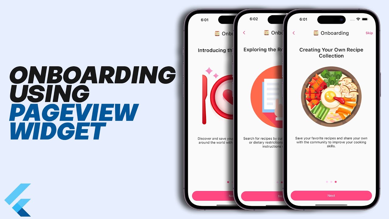 Onboarding using PageView | Introduction Flutter