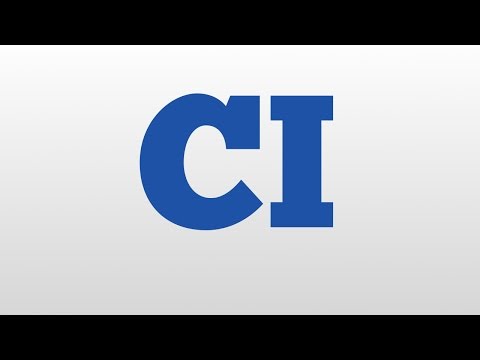 CI meaning and pronunciation