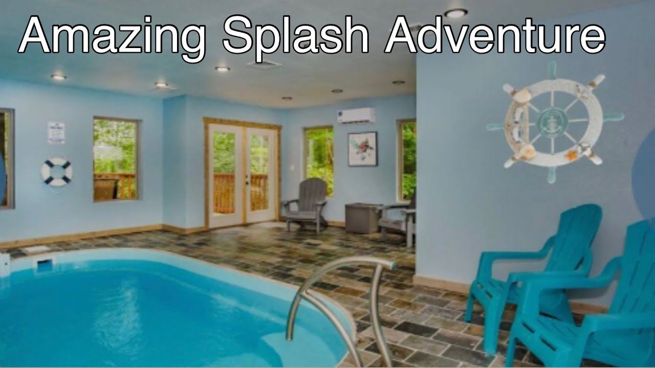 Amazing Indoor Pool Cabin In The Smoky Mountains Amazing Splash Adventure 4 Bedrooms 4.5 Bathrooms