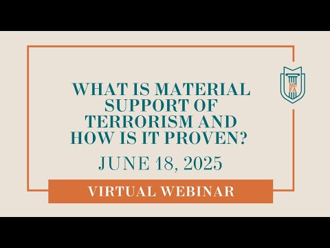 What is material support of terrorism and how is it proven?