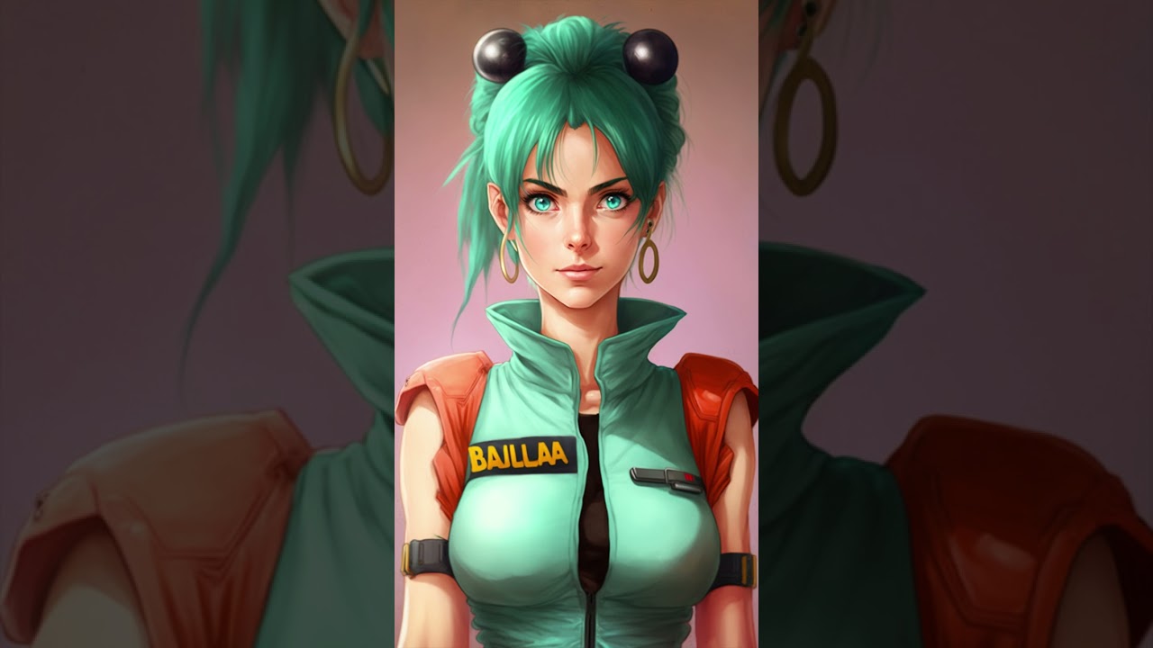 Dragon Ball z Fan Art Bulma #dragonball #dragonballz #bulma #anime #art #ai #realistic #prettygirl