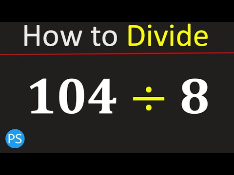 104 divided by 8 (104÷8) | Divide 104 by 8