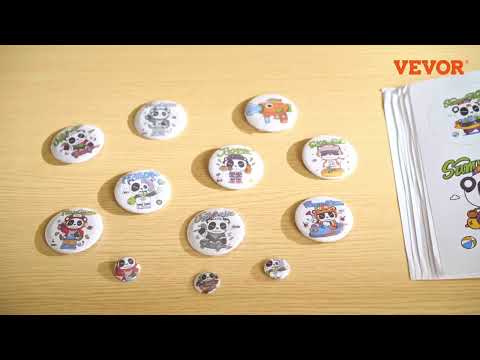 VEVOR Button Maker Machine: Create Custom Badges Effortlessly with This All-In-One Kit!