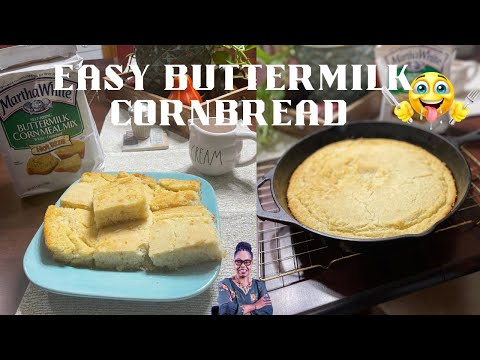 EASY BUTTERMILK CORNBREAD #amazing #homemade #cooking #diy #baking #blessed