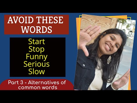 AVOID these COMMON WORDS in DAILY ENGLISH conversation | Alternative words for common words