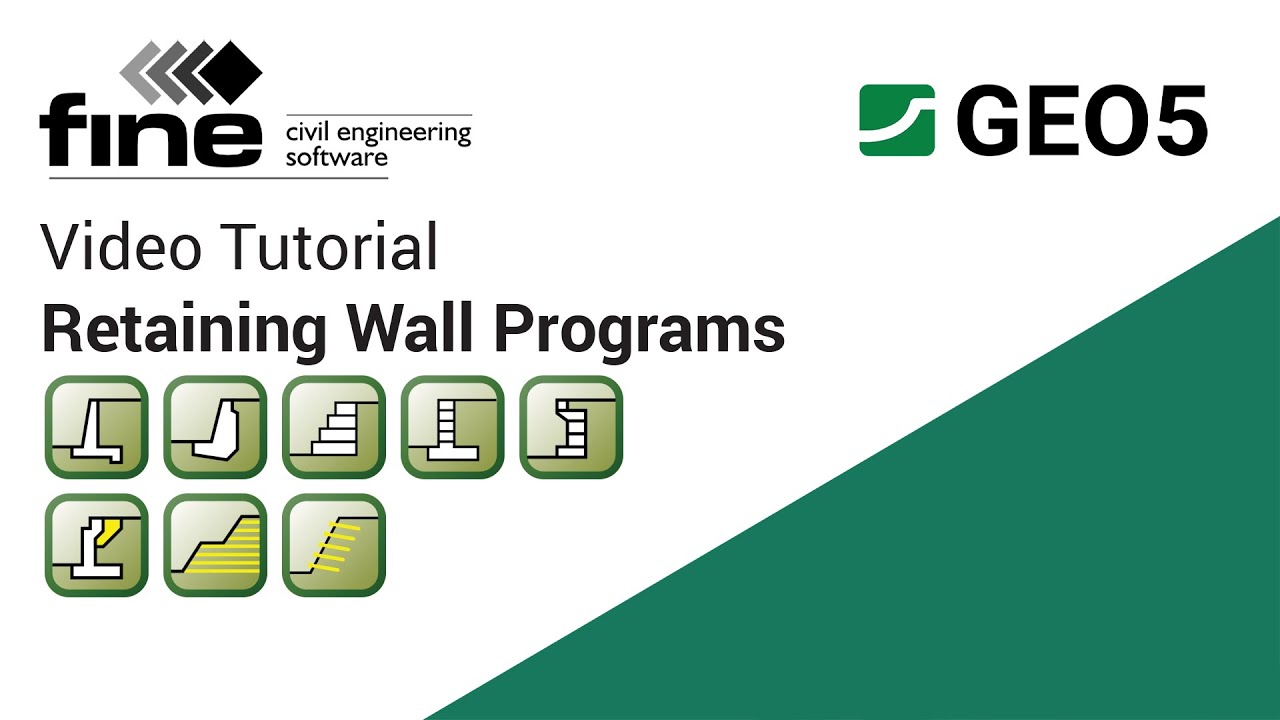 GEO5 Tutorials: Introduction to Retaining Wall Design Programs