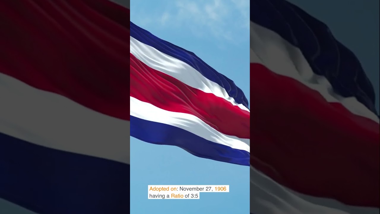 The Costa Rican Flag #CostaRica #FlagFacts #Shorts #facts