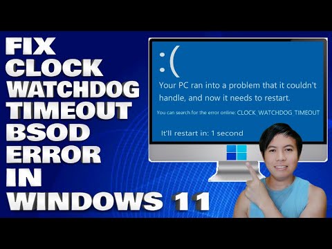 How To Fix Clock WatchDog Timeout BSOD error in Windows 10/11 [Solution]