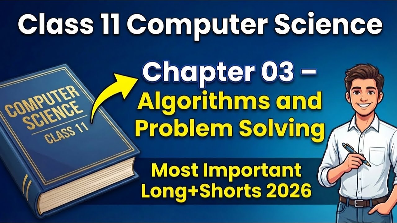 Class 11 Computer Science Chapter 3 Algorithms and Problem Solving | Most Important Questions 2026