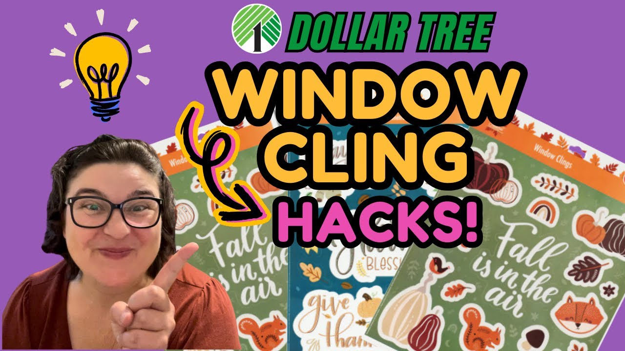 You won't believe what I made using Dollar Tree Window Clings! 🖼✨ (Easy & Creative DIYs)