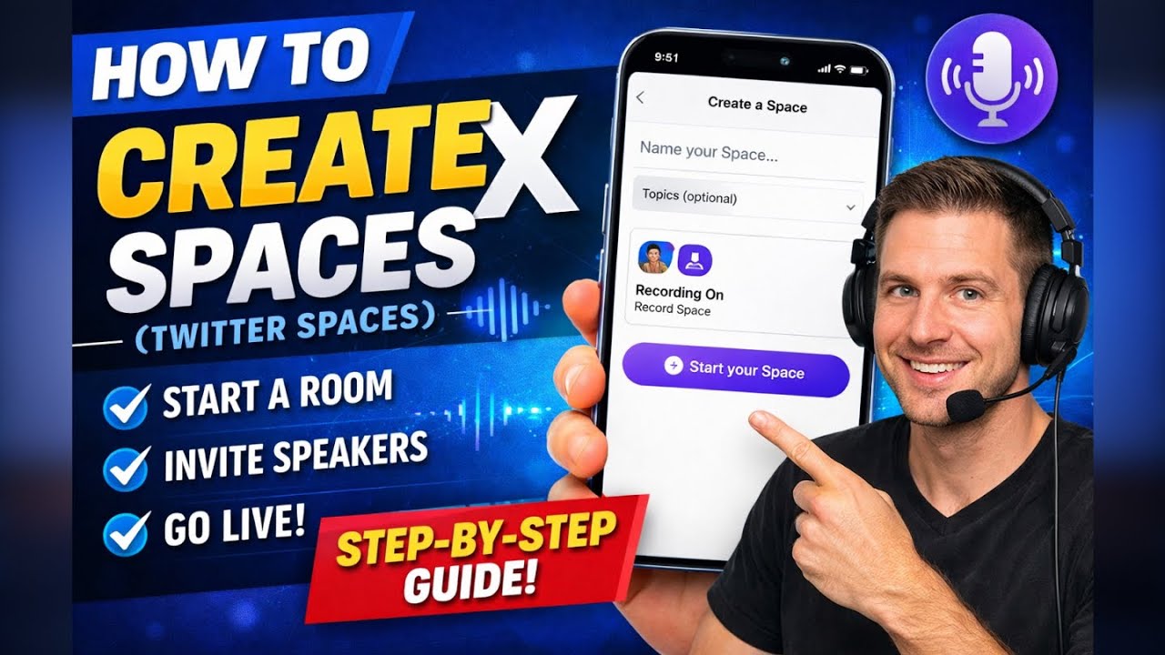 How To Create X Spaces (Twitter Spaces) | Step-by-Step Beginner Guide