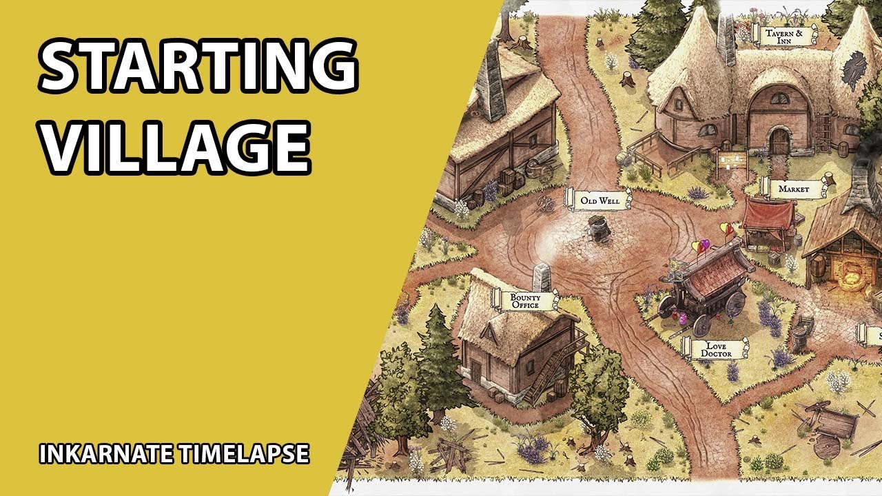 Starting Village | Inkarnate Timelapse