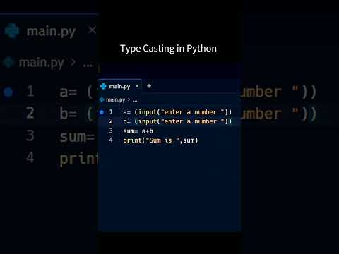 How to convert string into integer #coding || Type Casting #pythonforbeginners