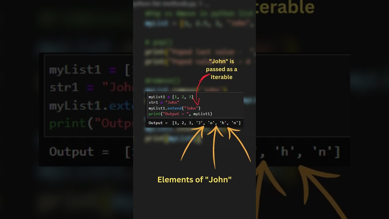 Insert() vs Extend() vs Append() functions in python list methods. | #pythontips #pythontutorial