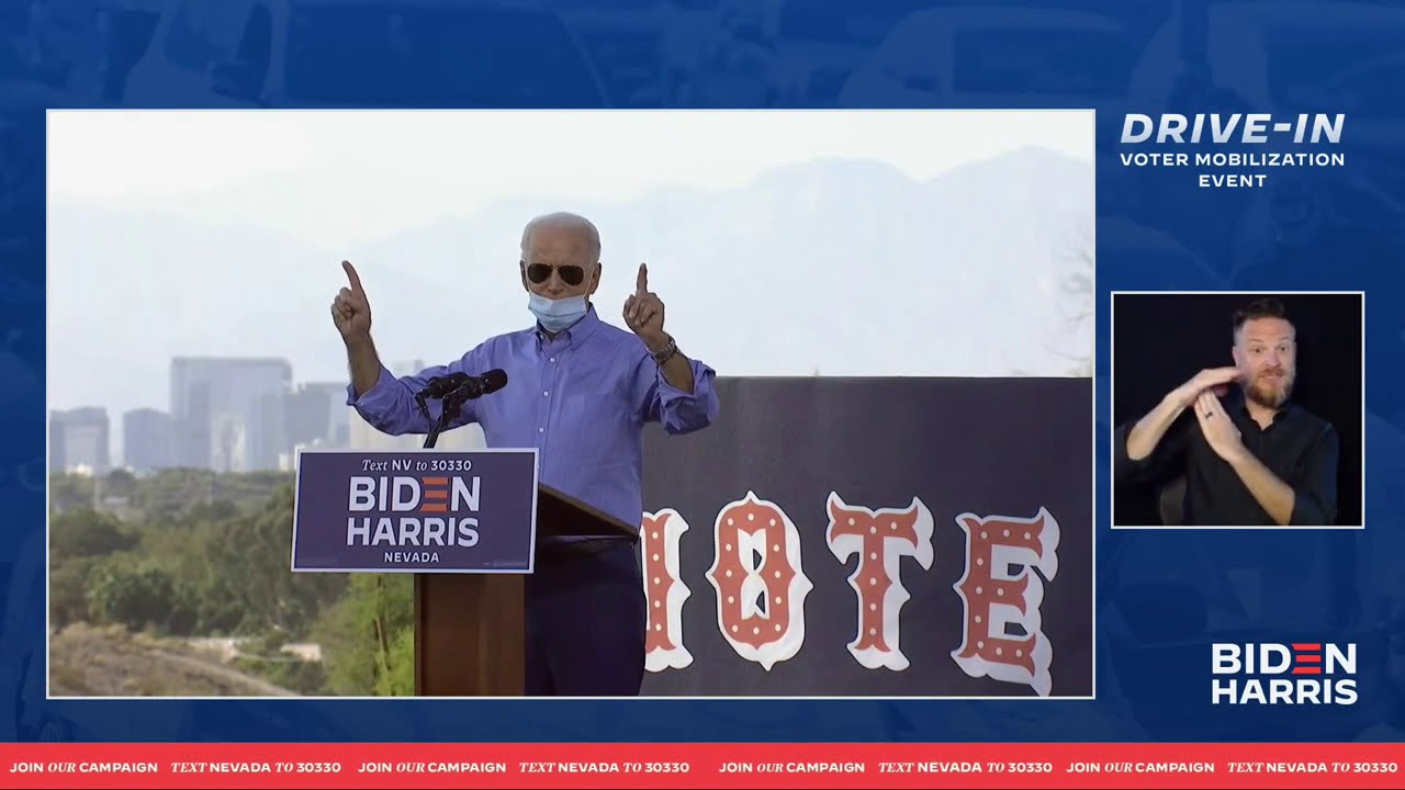 Joe Biden Speech from Las Vegas Voter Drive- In Event | Joe Biden For President 2020