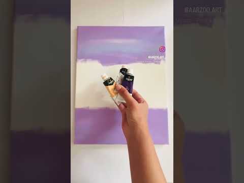 Acrylic landscape Painting #acrylicpainting #landscapepainting #art #violet #aesthetic