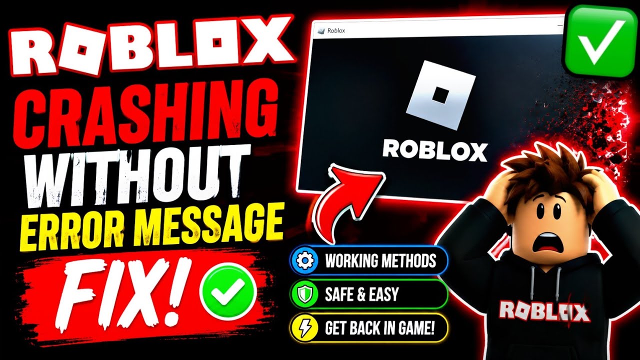 Roblox Crashing Without Error Message 2026 | Roblox Automatically Closes | Roblox Not Opening Today