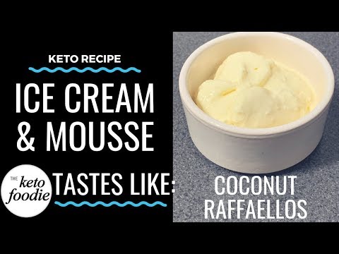 Keto Ice Cream | Coconut Raffaello - Ferrero Rocher | The Keto Foodie