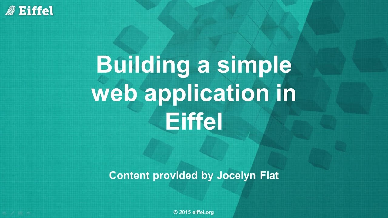 Building a simple web application using Eiffel