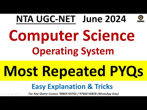 Operating System Previous Year Questions for NET 2024 Video Lecture - Crash Course for UGC NET ...