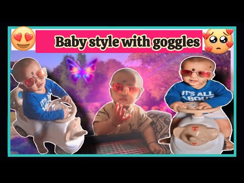 #cute baby with their stylish goggles 😍❤️ #baby #goggles #happy #love #viral #trending #smartgadgets