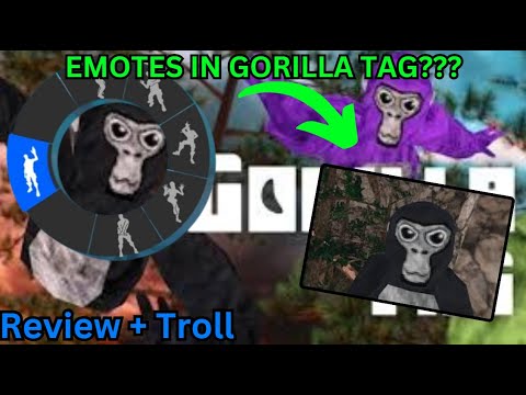 Emotes In Gorilla Tag! | The coolest server sided dances!! | Review/Troll!