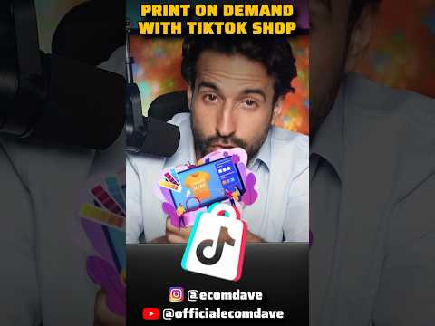 Print on demand with TikTok Shop is making people millionaires! #howtosellontiktokshop