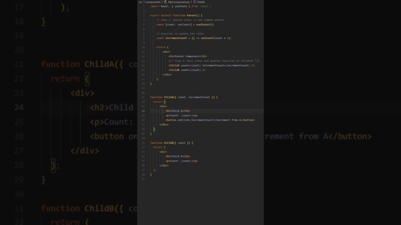 Lift State Up in React JS! #javascriptprojects #coding #reactfrontend